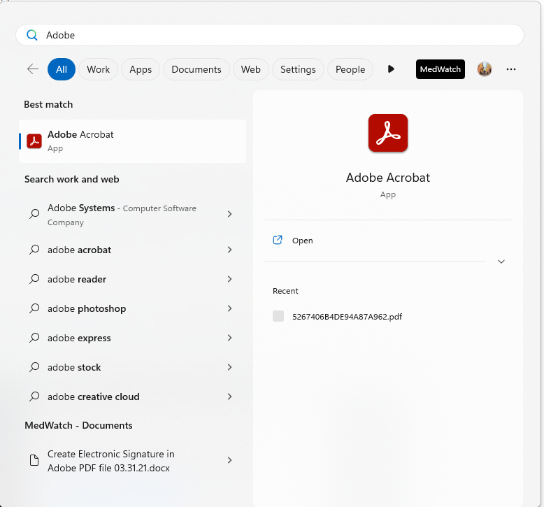 Installing Adobe Pro – MedWatch