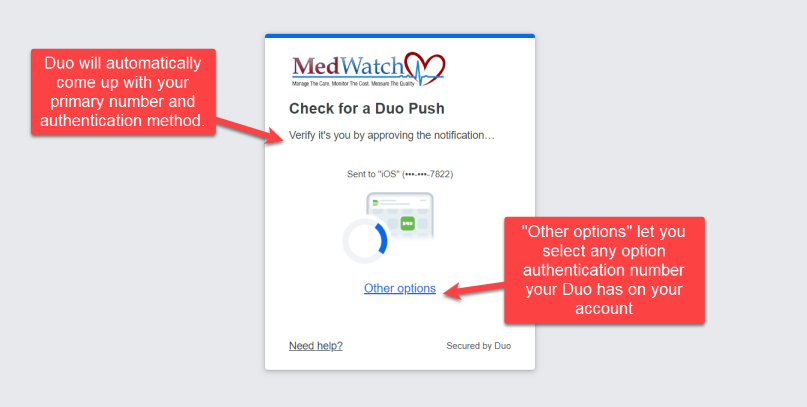 Logging into your Microsoft Account using Duo MFA – MedWatch