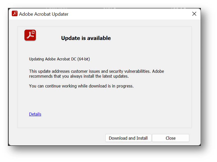 How to update Adobe Acrobat – MedWatch